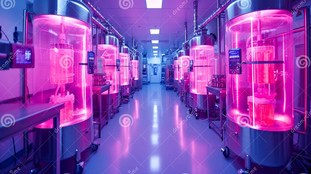 Advanced Cryogenic Storage System with Illuminated Chambers in a Tech ...