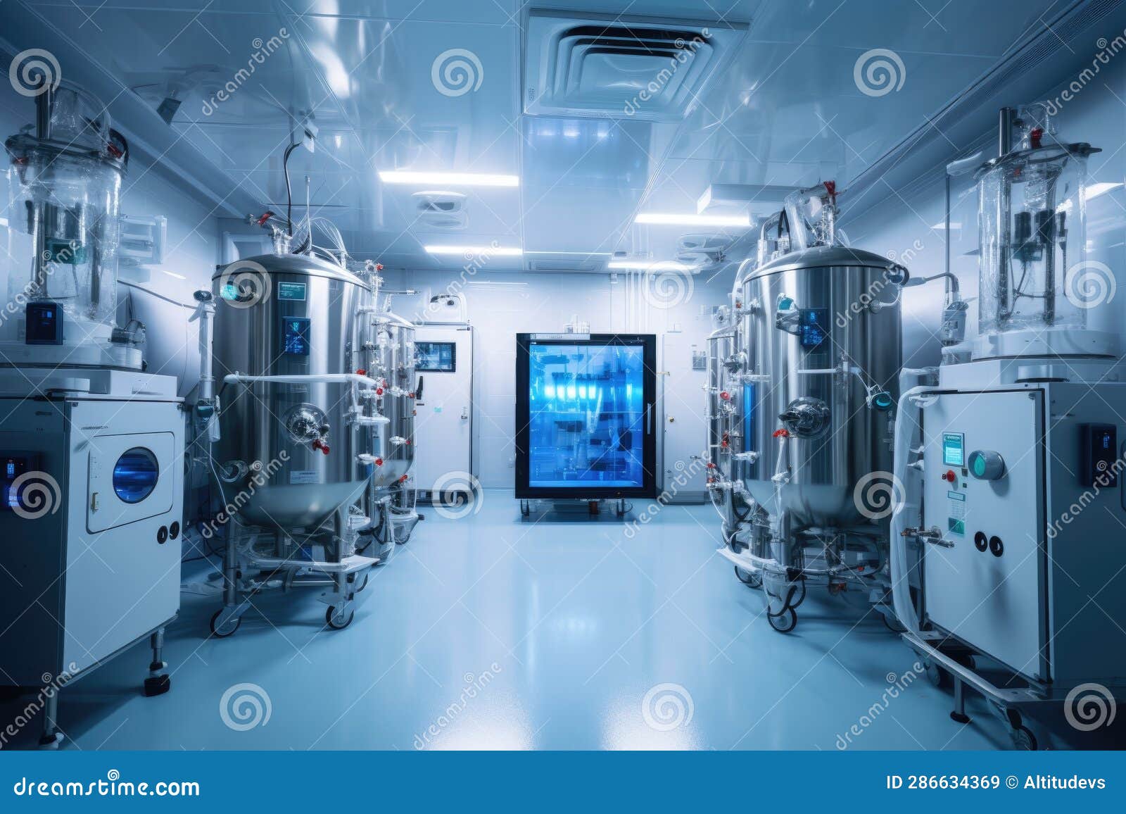 Advanced Cryopreservation Equipment in a Lab Setting Stock Image ...