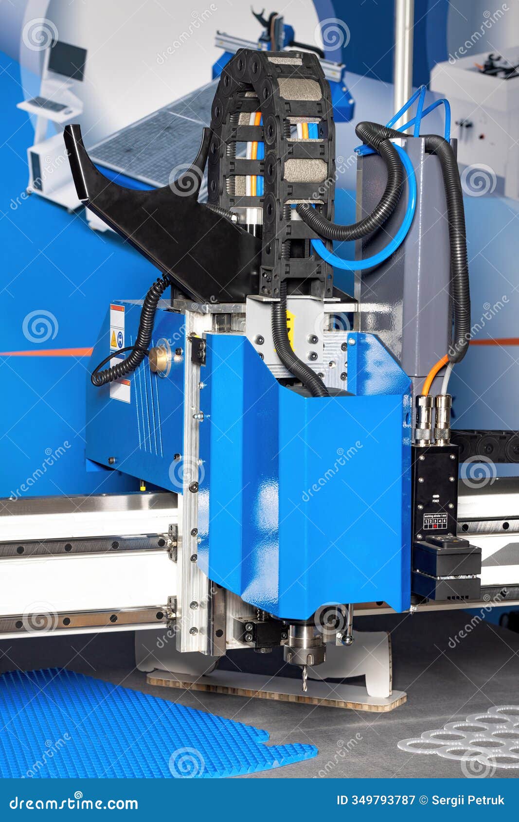 Advanced Cutting Machine at Work in a Modern Manufacturing Facility ...