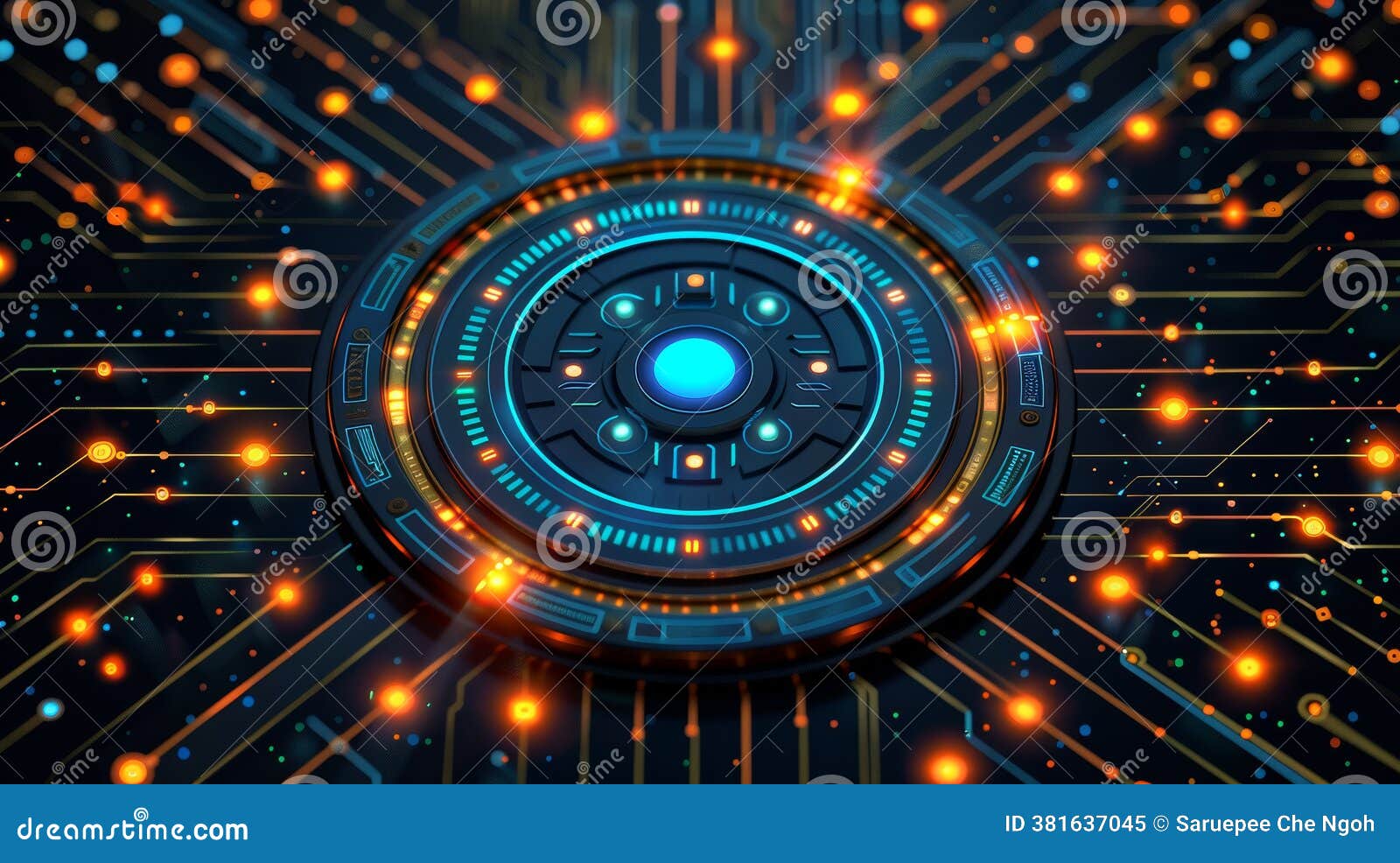 Advanced Cybersecurity Operations Center With Multiple Monitors Displaying Data. Environment Is ...