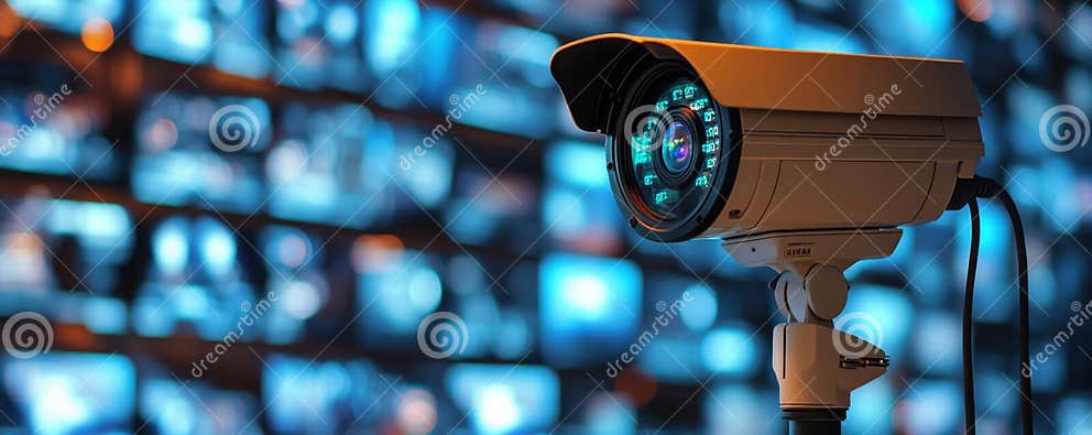 Advanced Cybersecurity Monitoring System Real Time Threat Detection With Animated Binary Code