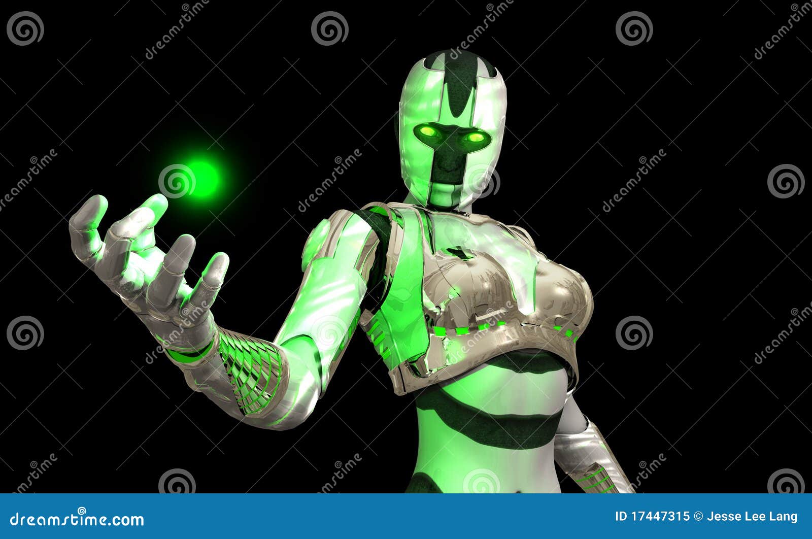 Advanced cyborg soldier stock illustration. Illustration of future ...