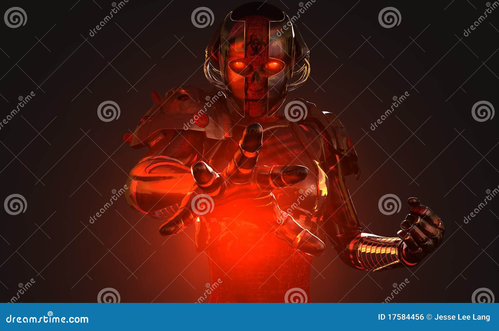 Advanced cyborg soldier stock illustration. Illustration of object ...