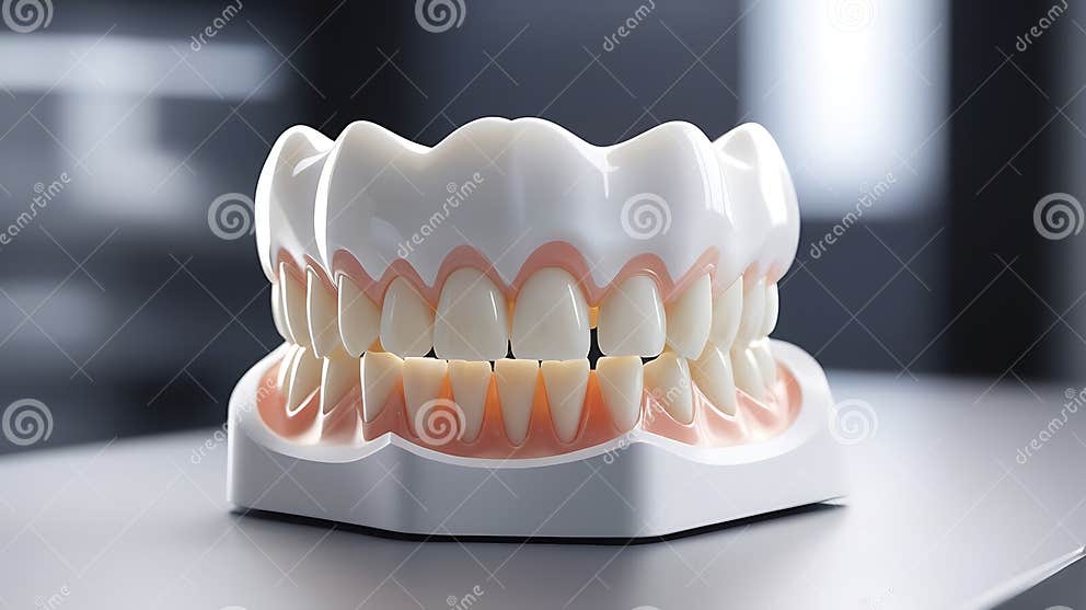 Advanced 3D Printed Tooth Prototype in a Bright Modern Laboratory Stock ...