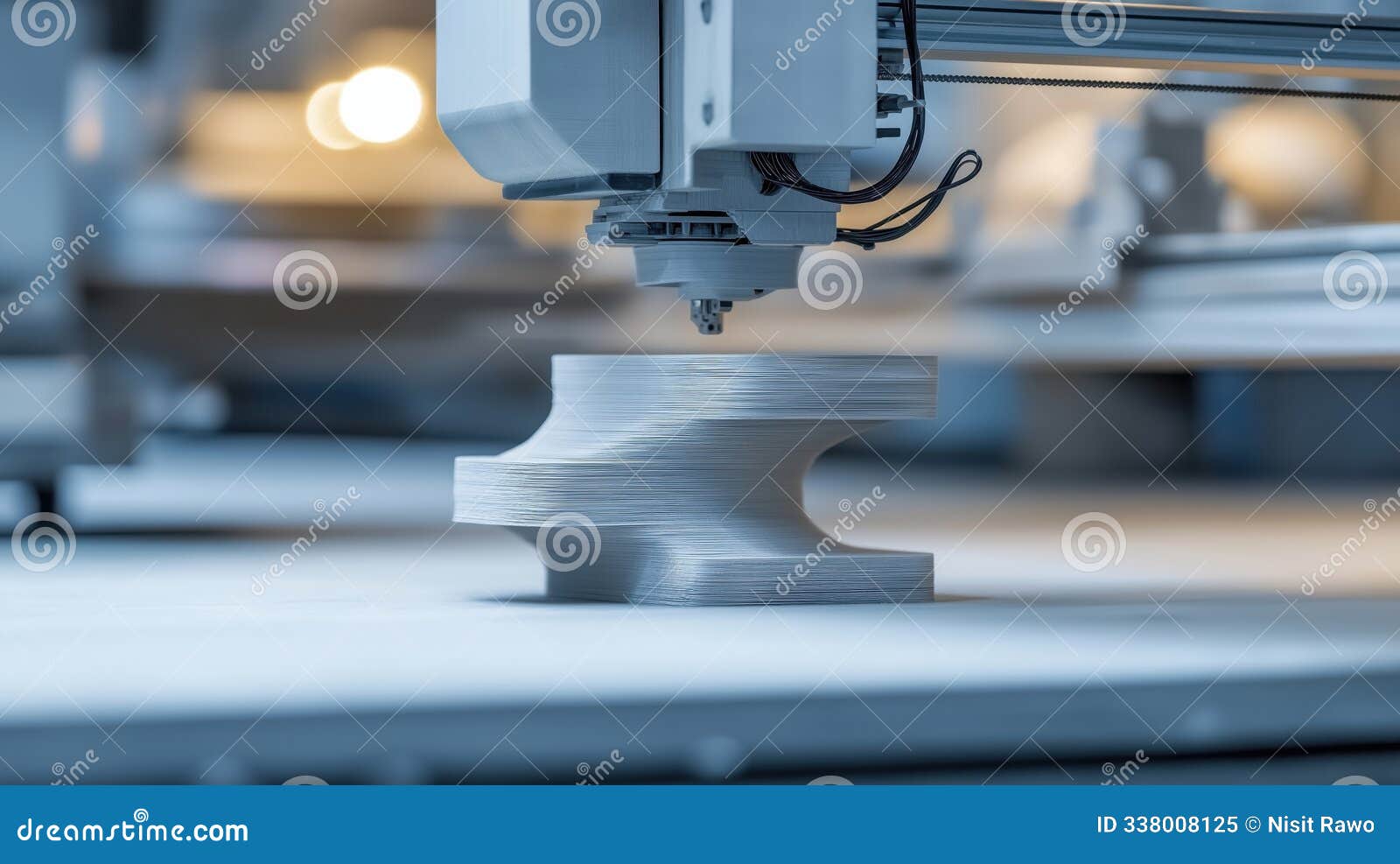 Advanced 3D Printing Machine in Action Stock Image - Image of modern ...