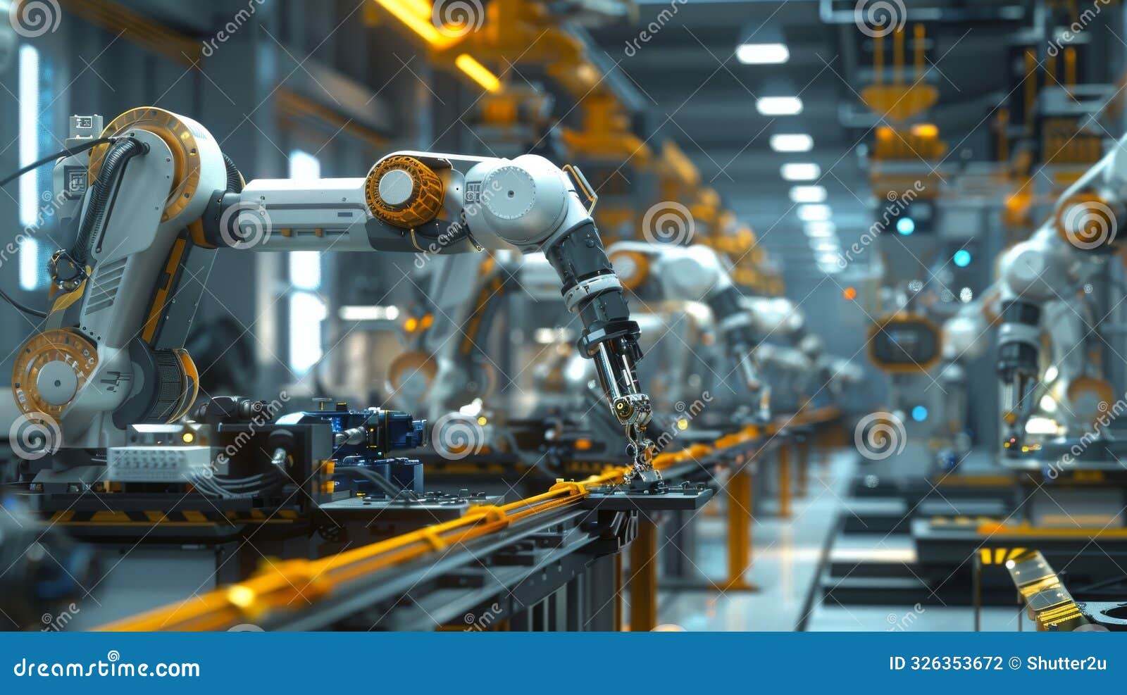 An Advanced 3D Scene of a Robotic Manufacturing Plant with Autonomous ...