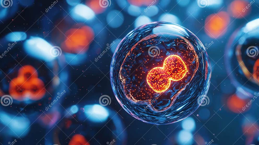 Advanced 3D Visualization of Stem Cell Therapy Stock Illustration ...