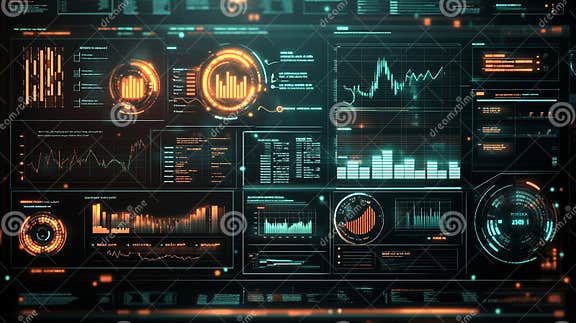Advanced Data Analytics Dashboard Displaying Real Time Performance Metrics And Visualizations