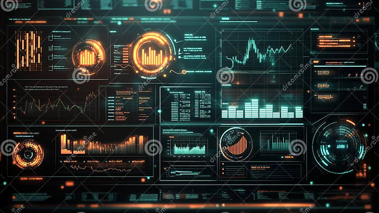 Advanced Data Analytics Dashboard Displaying Real-time Performance ...