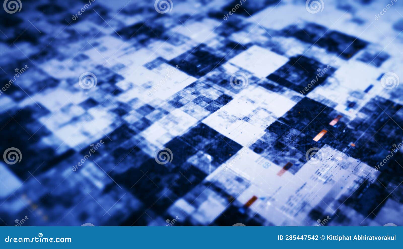 Advanced Data Matrix Simulation Background Stock Photo - Image of ...