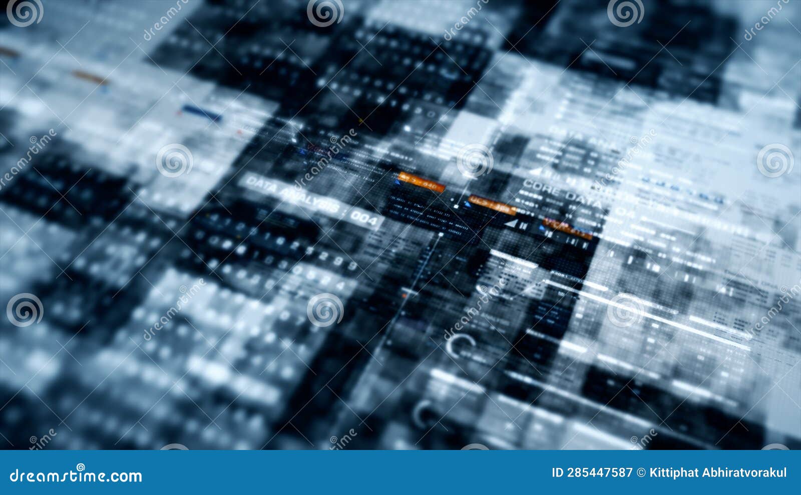 Advanced Data Matrix Simulation Background Stock Image - Image of ...