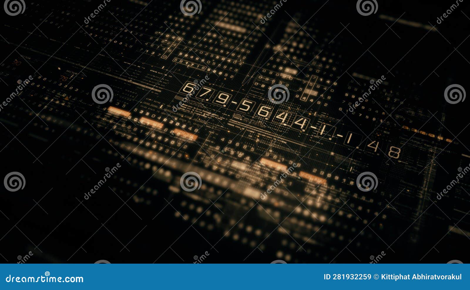 Data Matrix Nexus Advanced Simulation UI Background Stock Image - Image of matrix, web3: 281932259