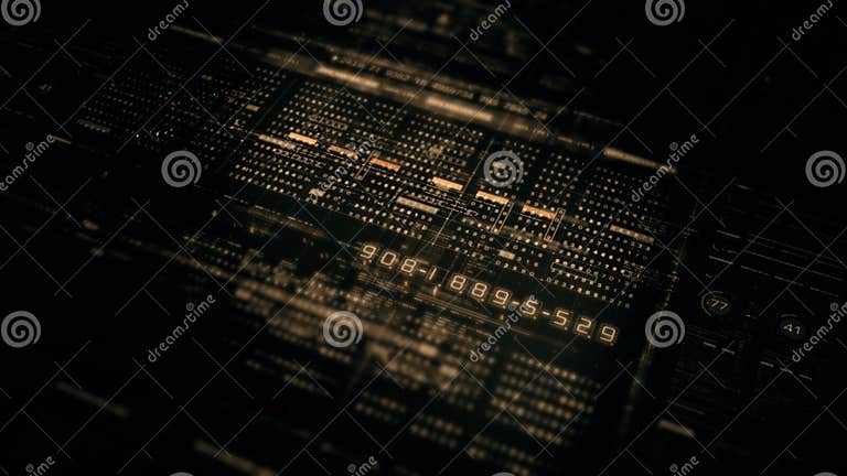 Data Matrix Nexus Advanced Simulation UI Background Stock Photo - Image ...