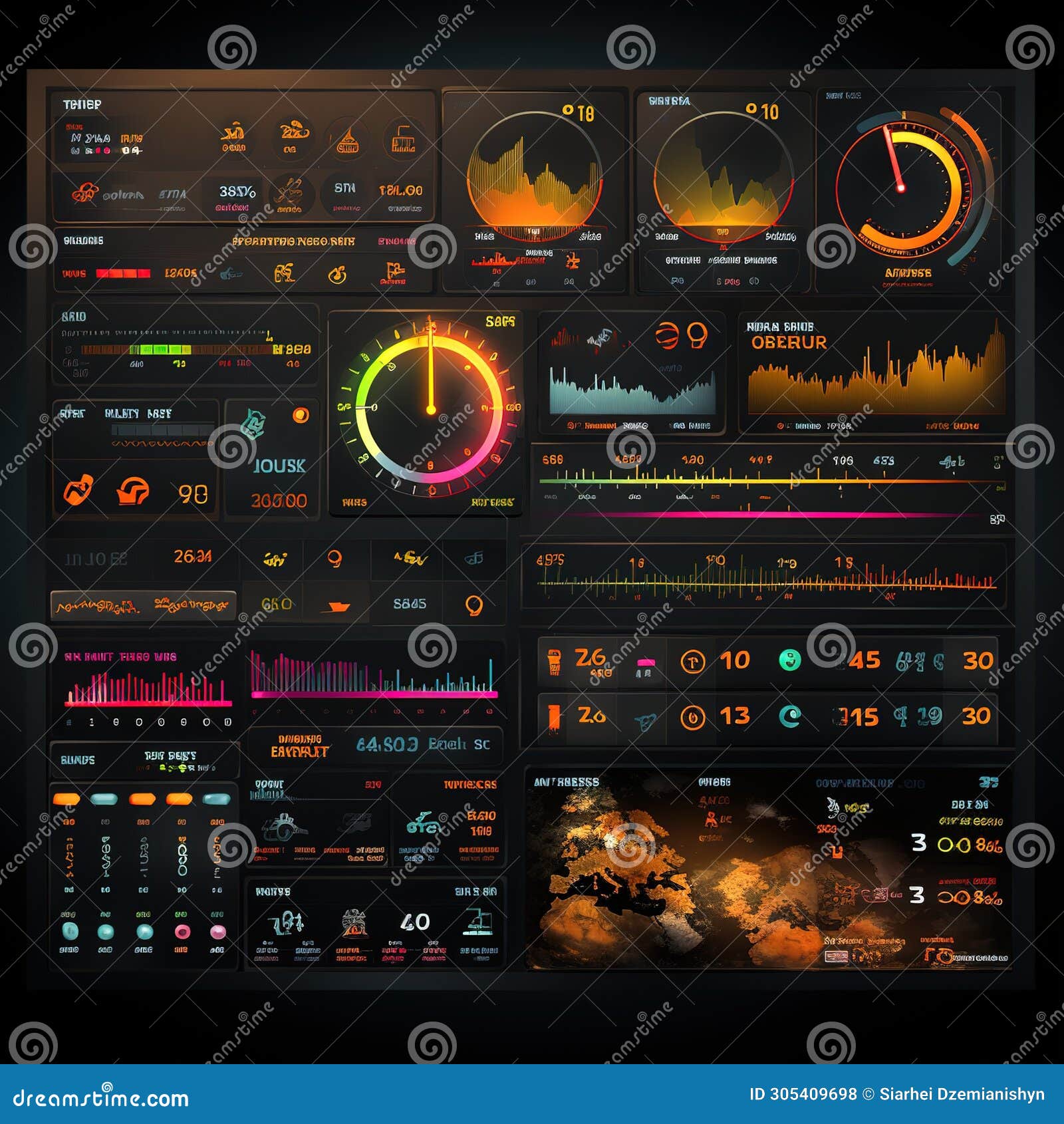 Advanced Digital Dashboard with Real-time Data Analysis and Monitoring ...
