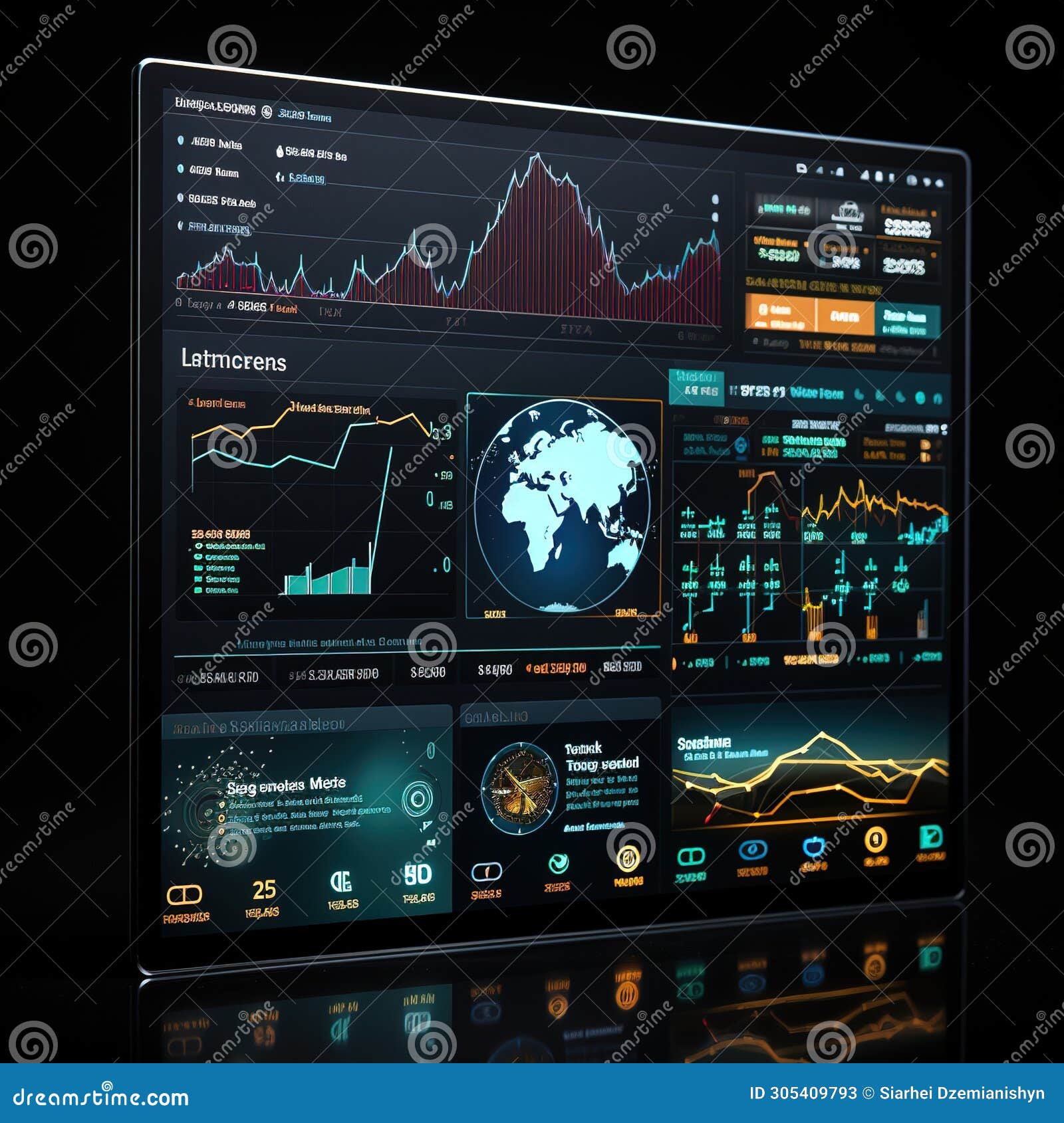 Advanced Digital Dashboard with Real-time Data Analysis and Monitoring ...