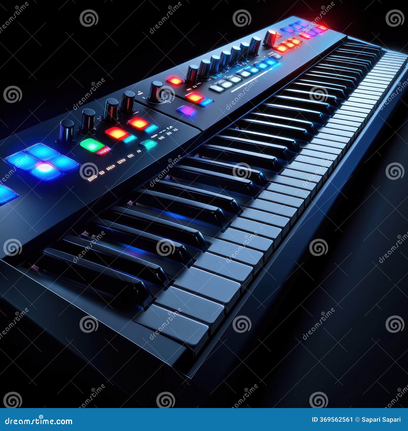 Digital Keyboard Digital And Arranger Workstations Organ Vector ...