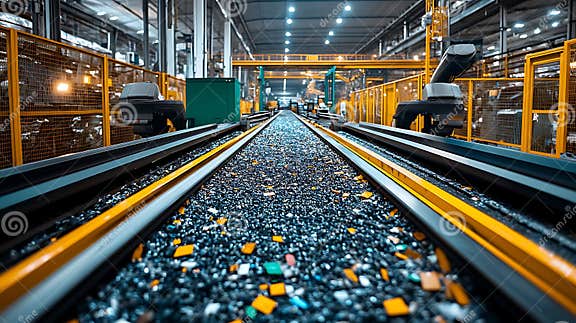 Advanced E Waste Sorting Technology in Modern Facility, Showcasing ...