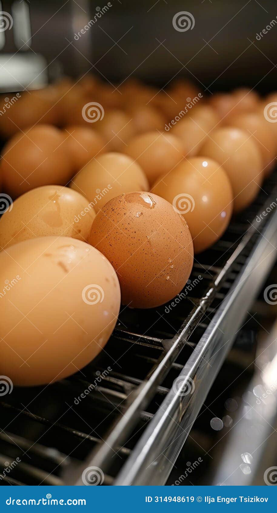 Advanced Egg Sorting Machine in Commercial Egg Production Facility ...