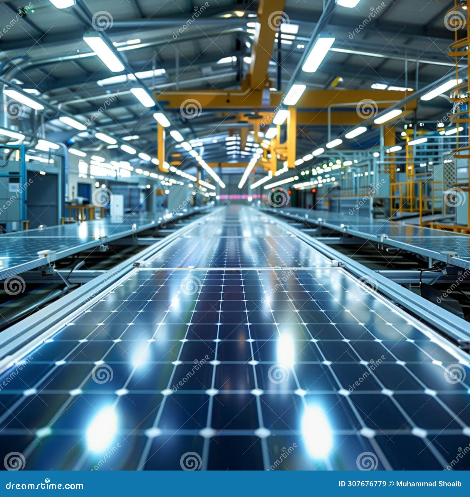 Advanced Factory Illustrates Solar Panel Production Process Efficiently ...