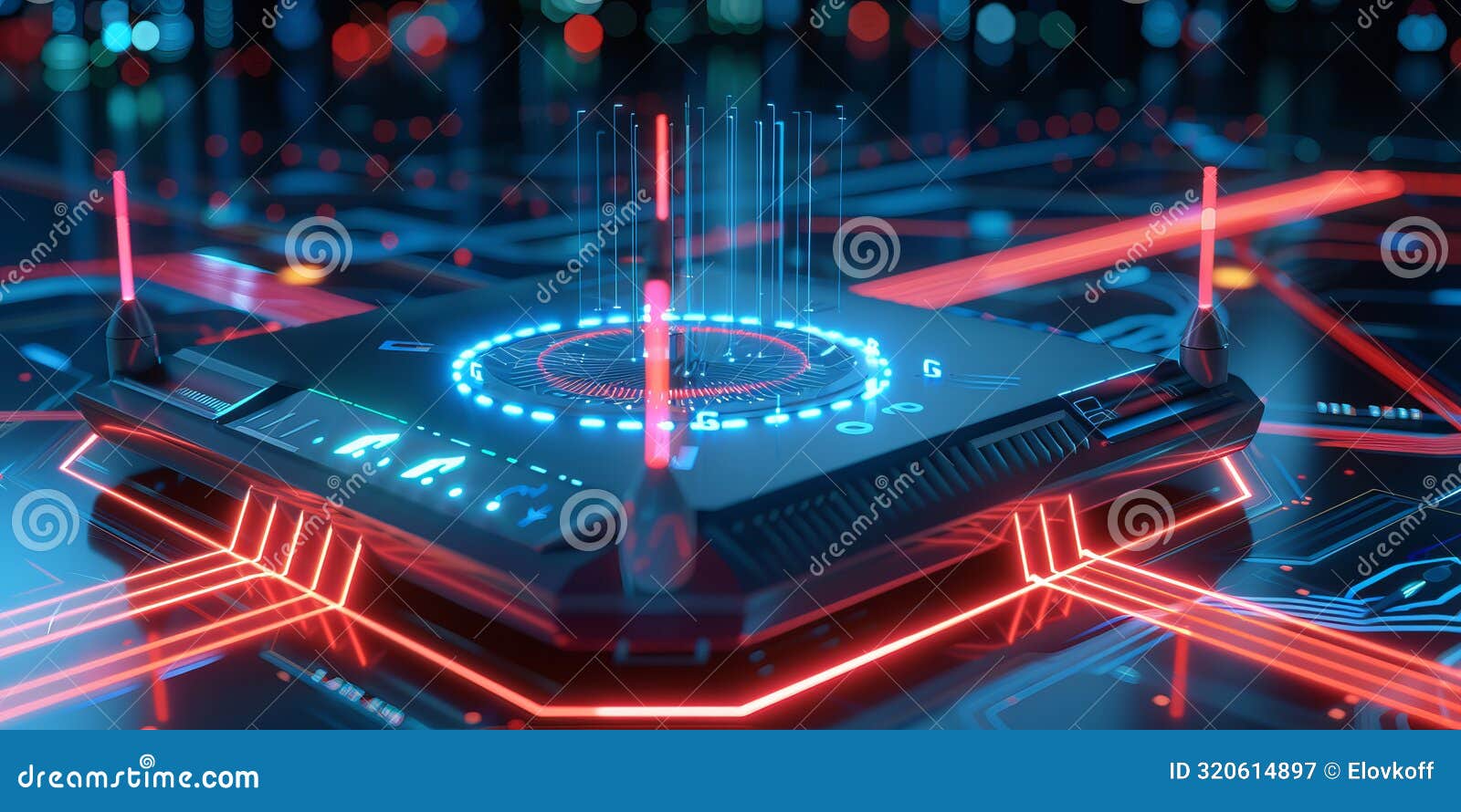 Advanced Fast Broadband Wireless Router. Concept of New Technology and ...