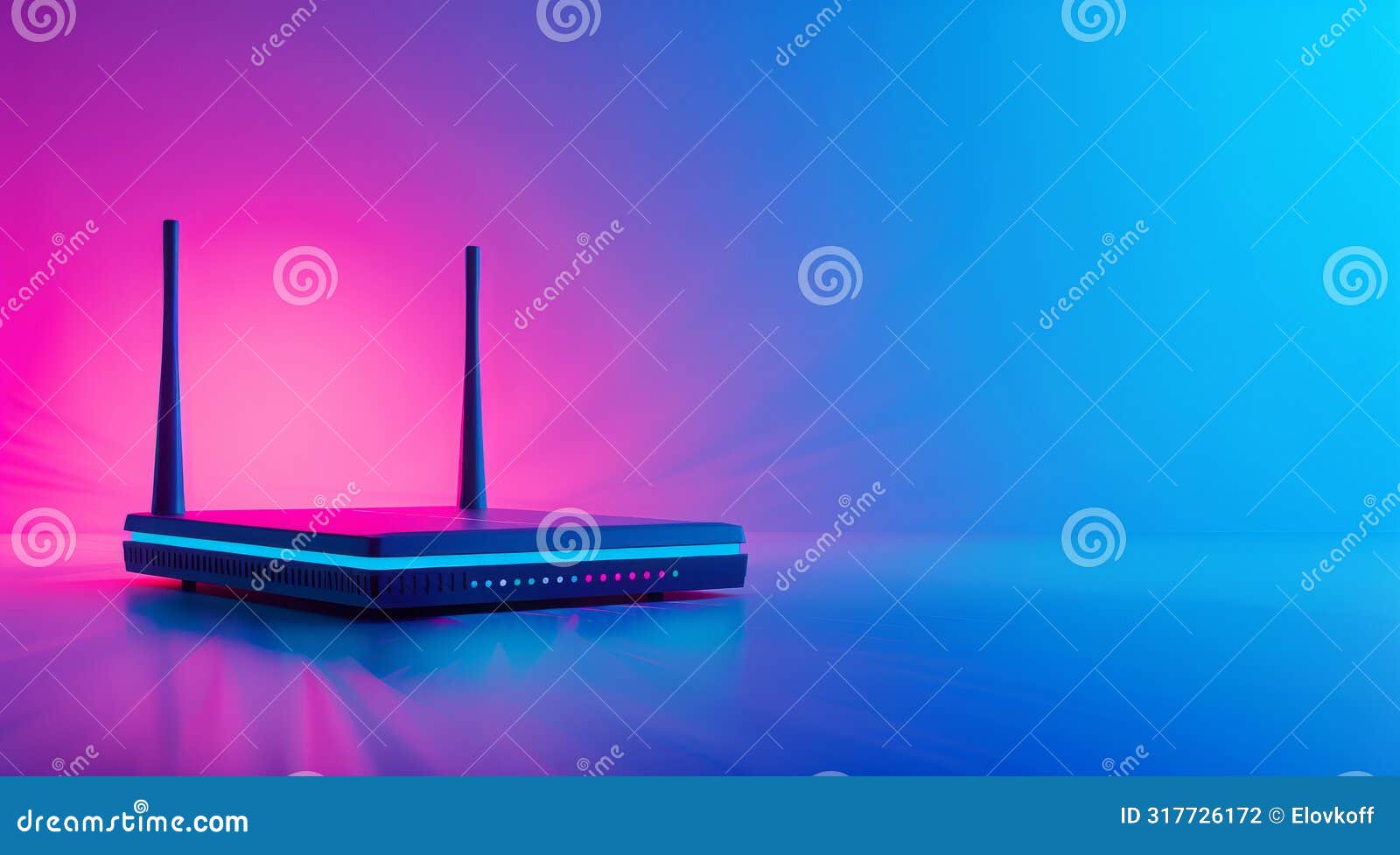 Advanced Fast Broadband Wireless Router. Concept of New Technology and ...