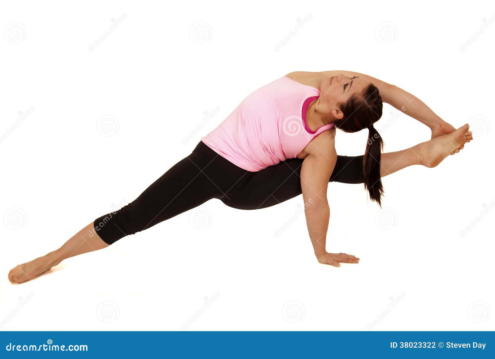 Advanced Female Model Yoga Instructor in Visvamitr Stock Photo - Image ...
