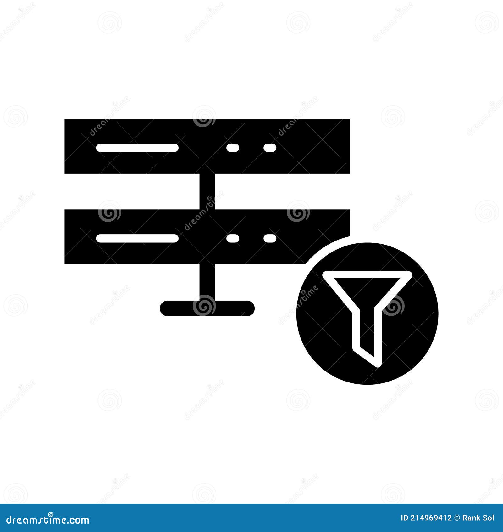 Advanced Filter Vector Icon Which Can Easily Modify or Edit Stock ...