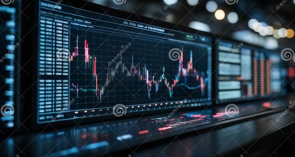 Advanced Financial Analysis in Progress Stock Illustration ...