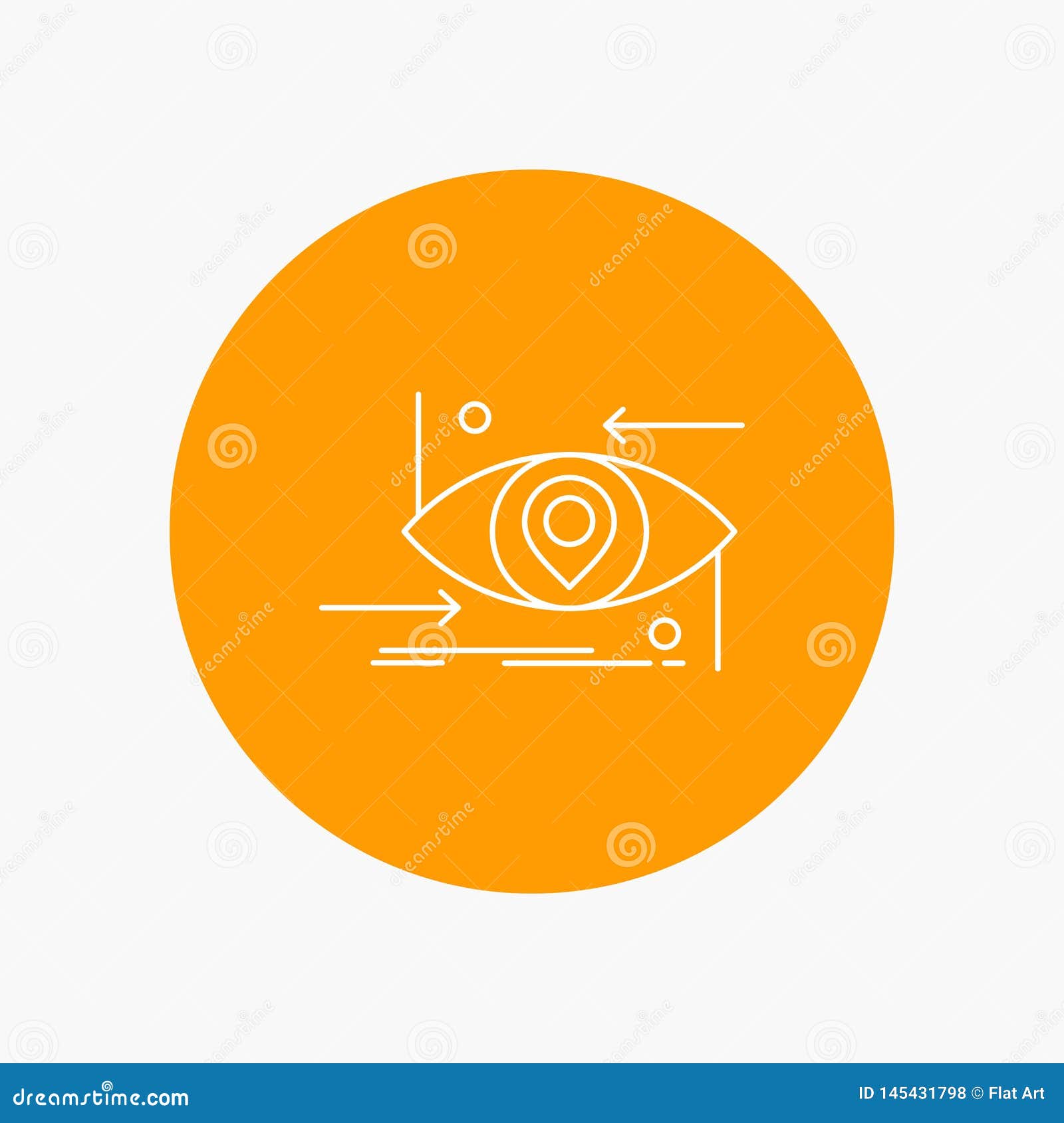 Advanced, Future, Gen, Science, Technology, Eye White Line Icon in ...