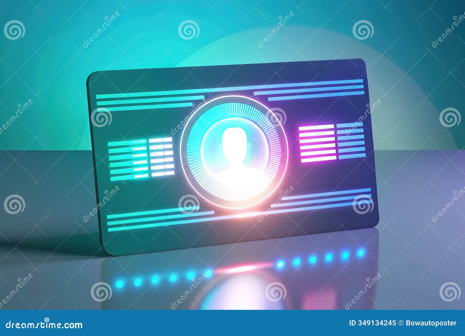 Advanced Future ID Card a Holographic HighTech Visual for Secure ...