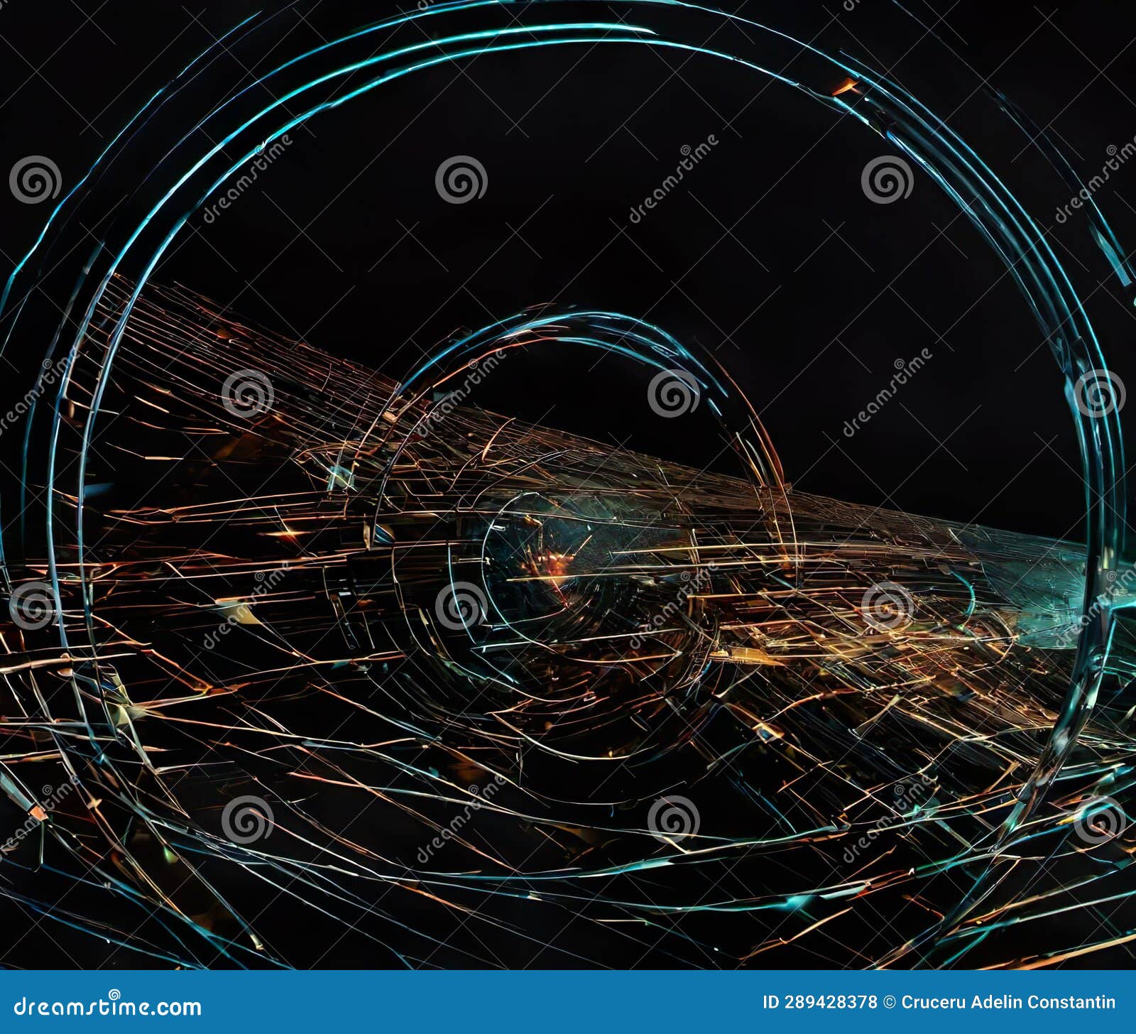Advanced futuristic scope stock illustration. Illustration of circle ...