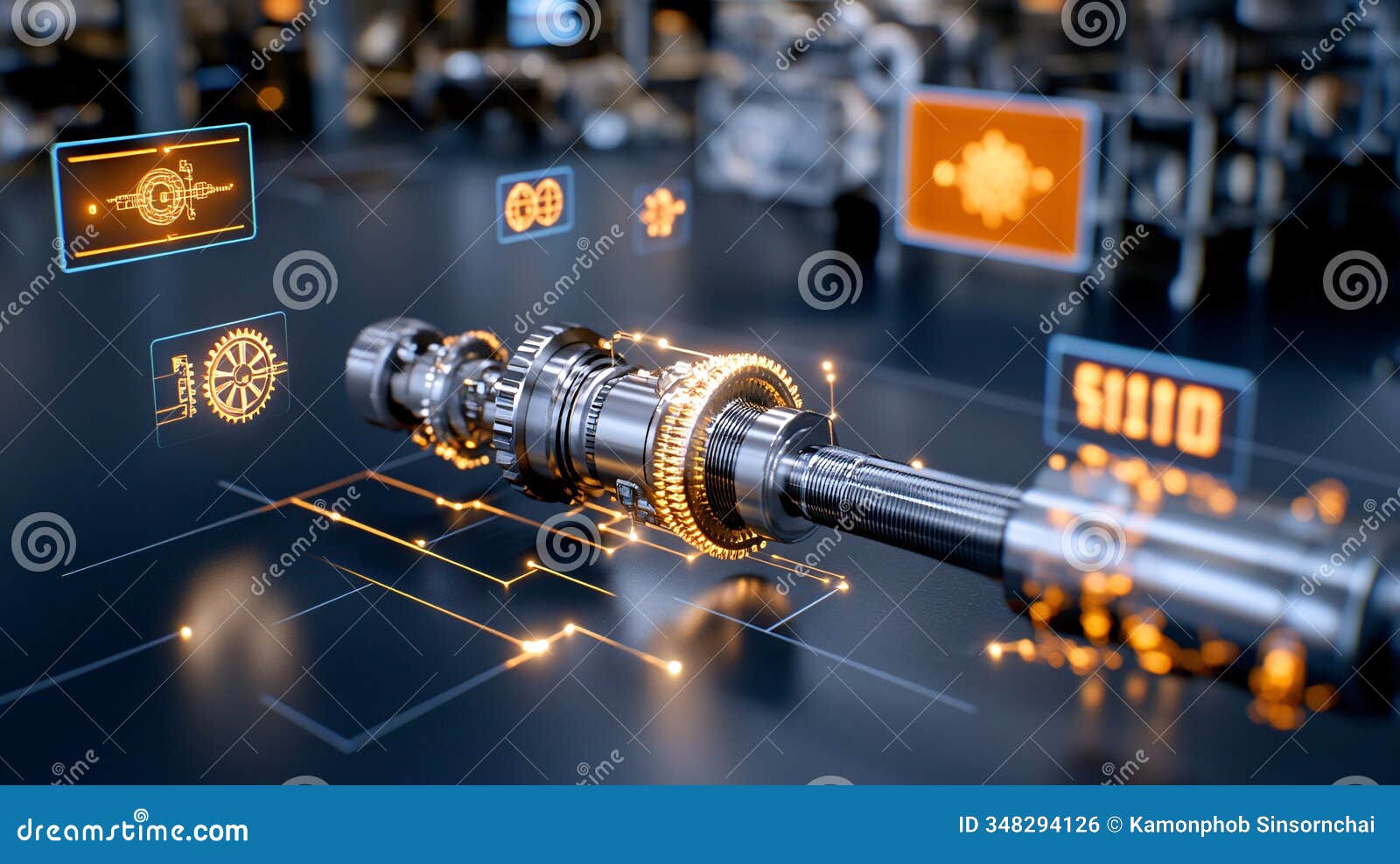 Advanced Gear System Precision Engineering Industrial Technology 3D ...