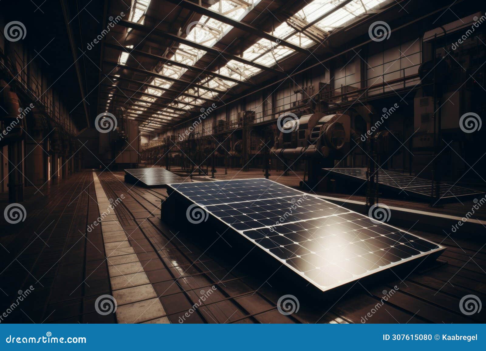 Advanced Green Energy. High-tech Solar Panel Manufacturing in a State ...