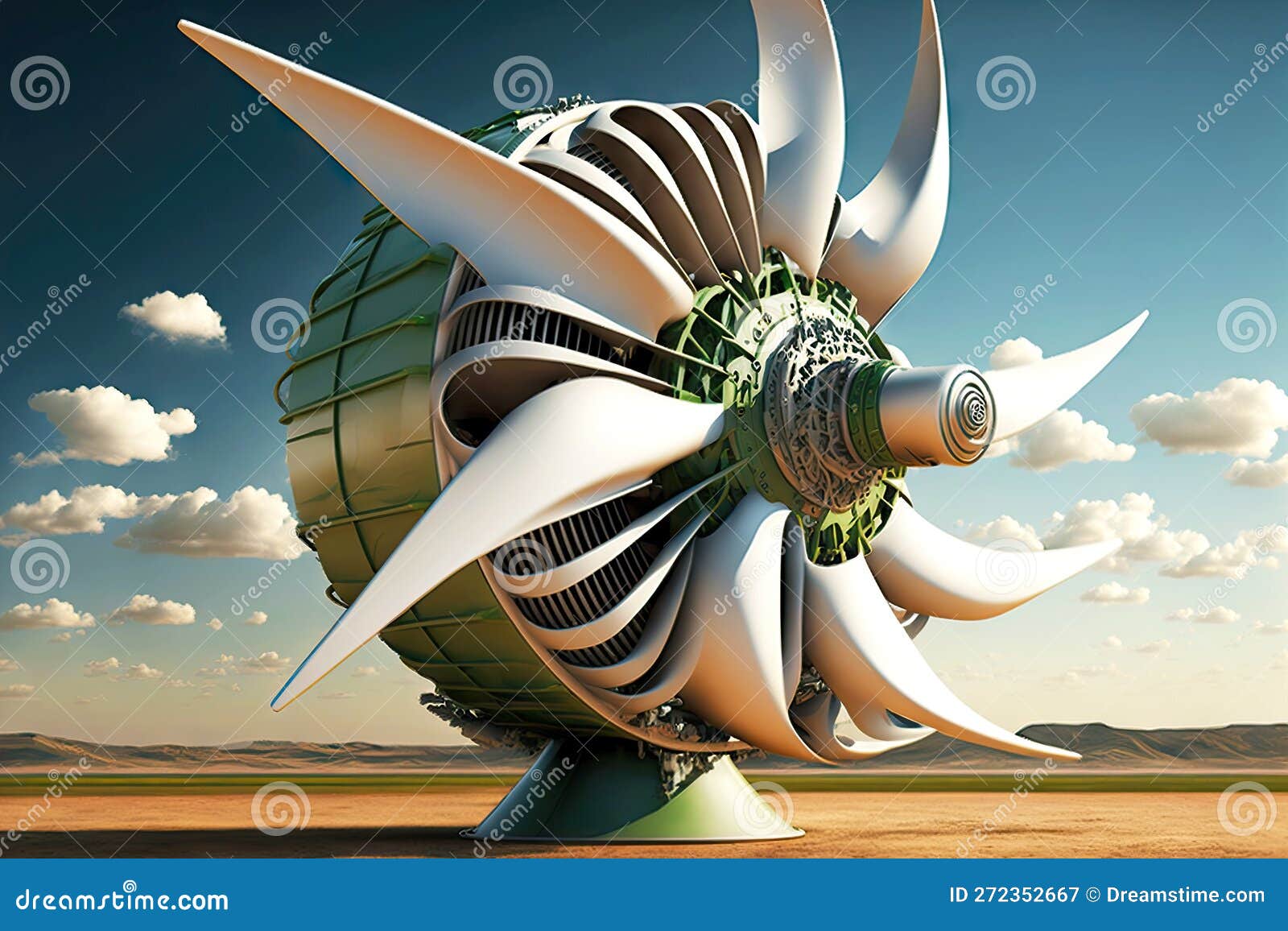 Advanced Green Technology Turbine with Propeller for Wind Energy Stock ... Advanced Green Technology Turbine with Propeller for Wind Energy Stock ...