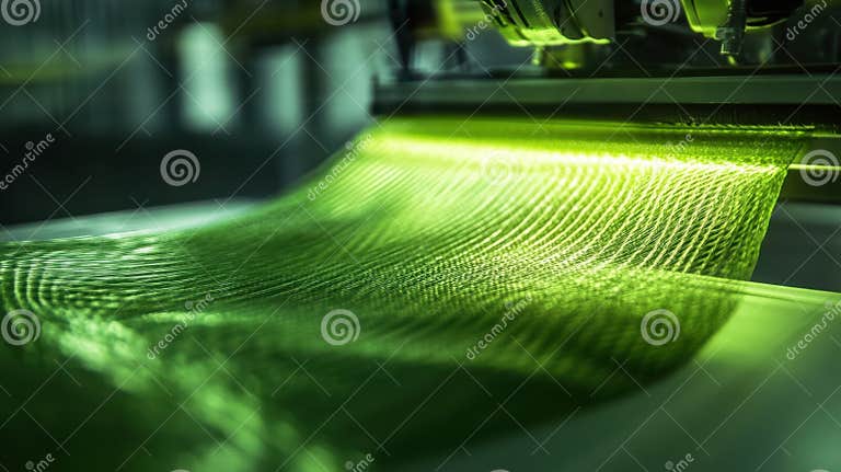 Advanced Green Textile Production with Laser Technology Stock ...