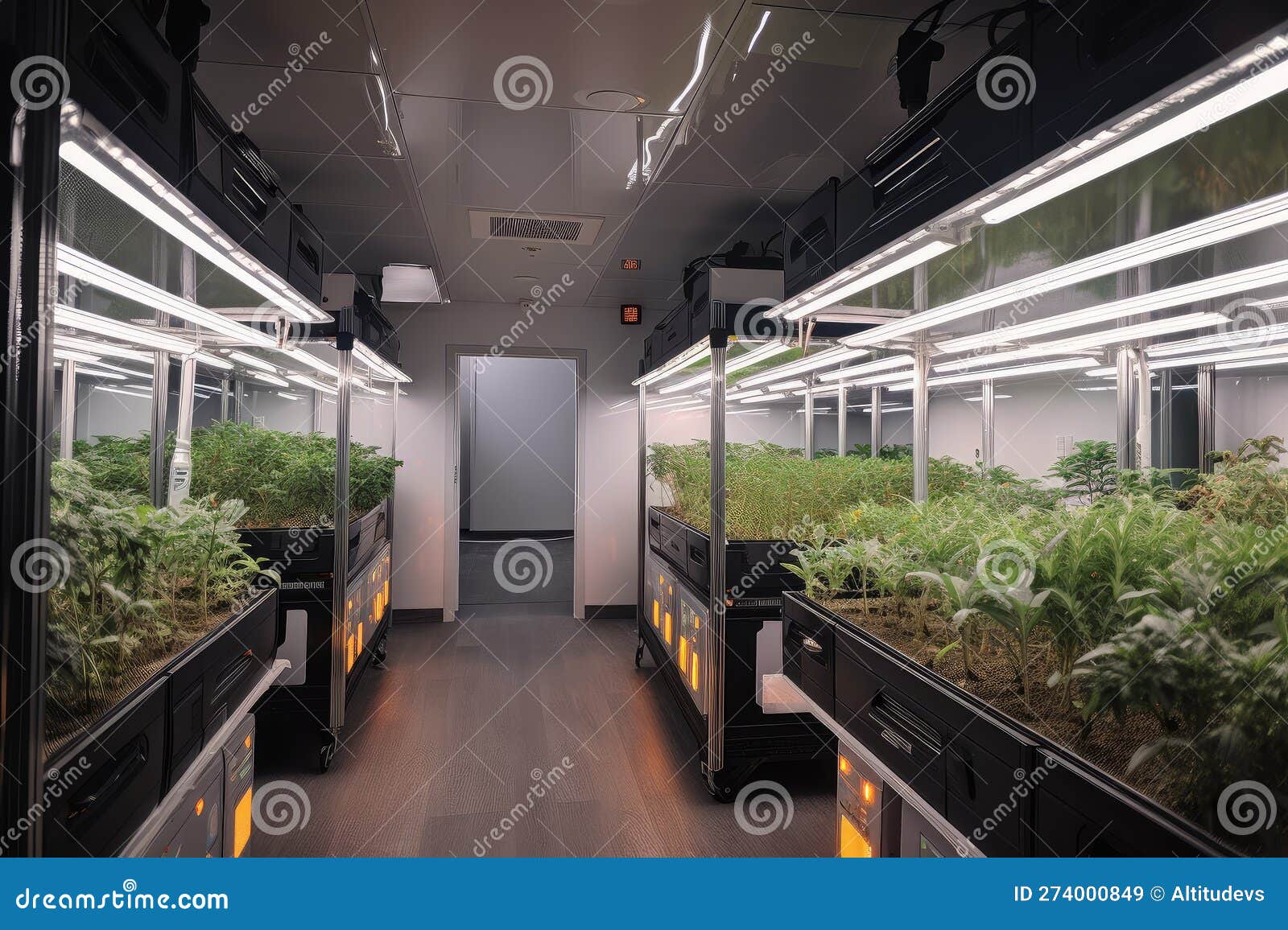 Advanced Grow Room with Advanced Lighting and Climate Control Systems ...