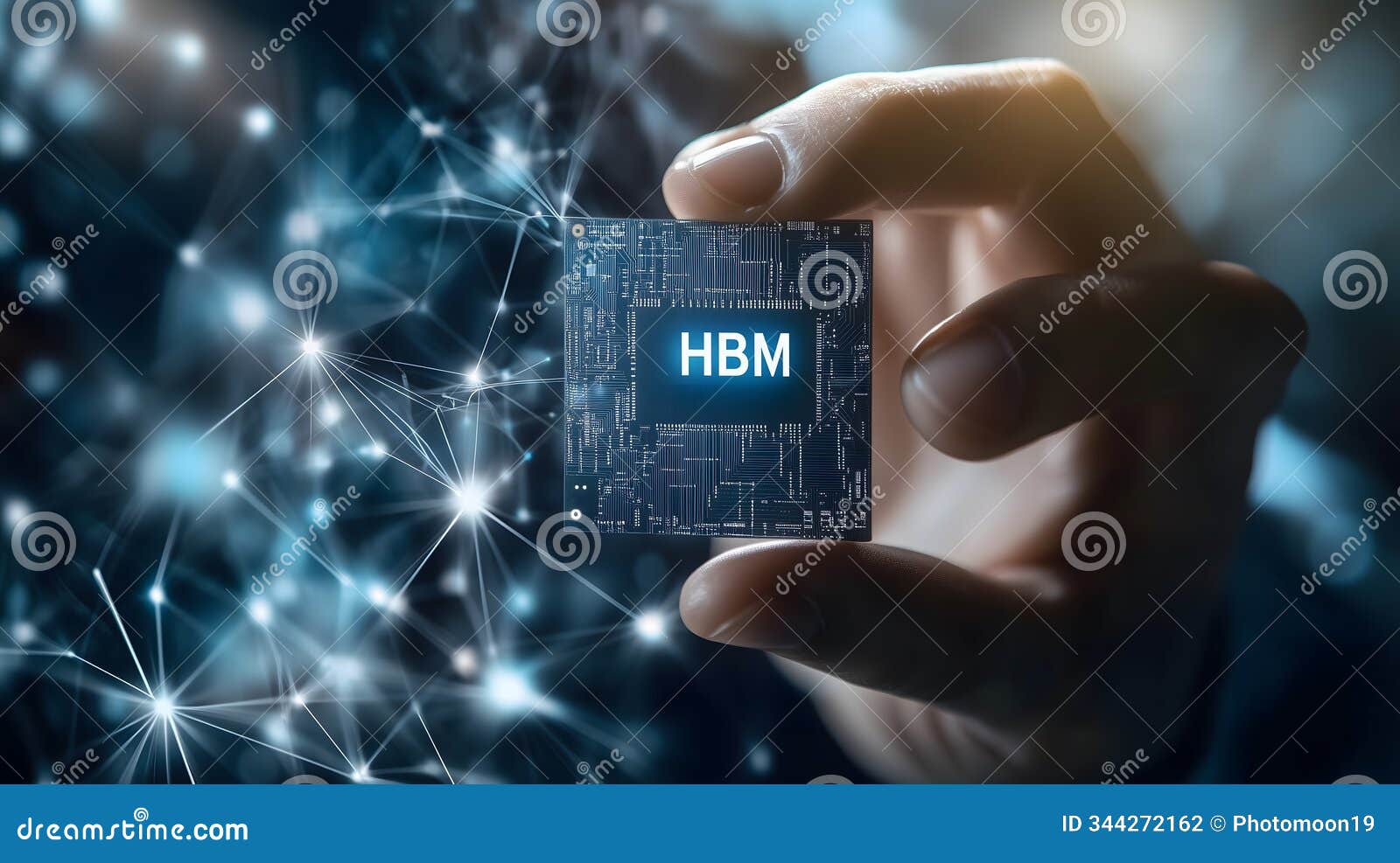 Advanced HBM Chip Technology in Scientist S Hand, Representing High ...