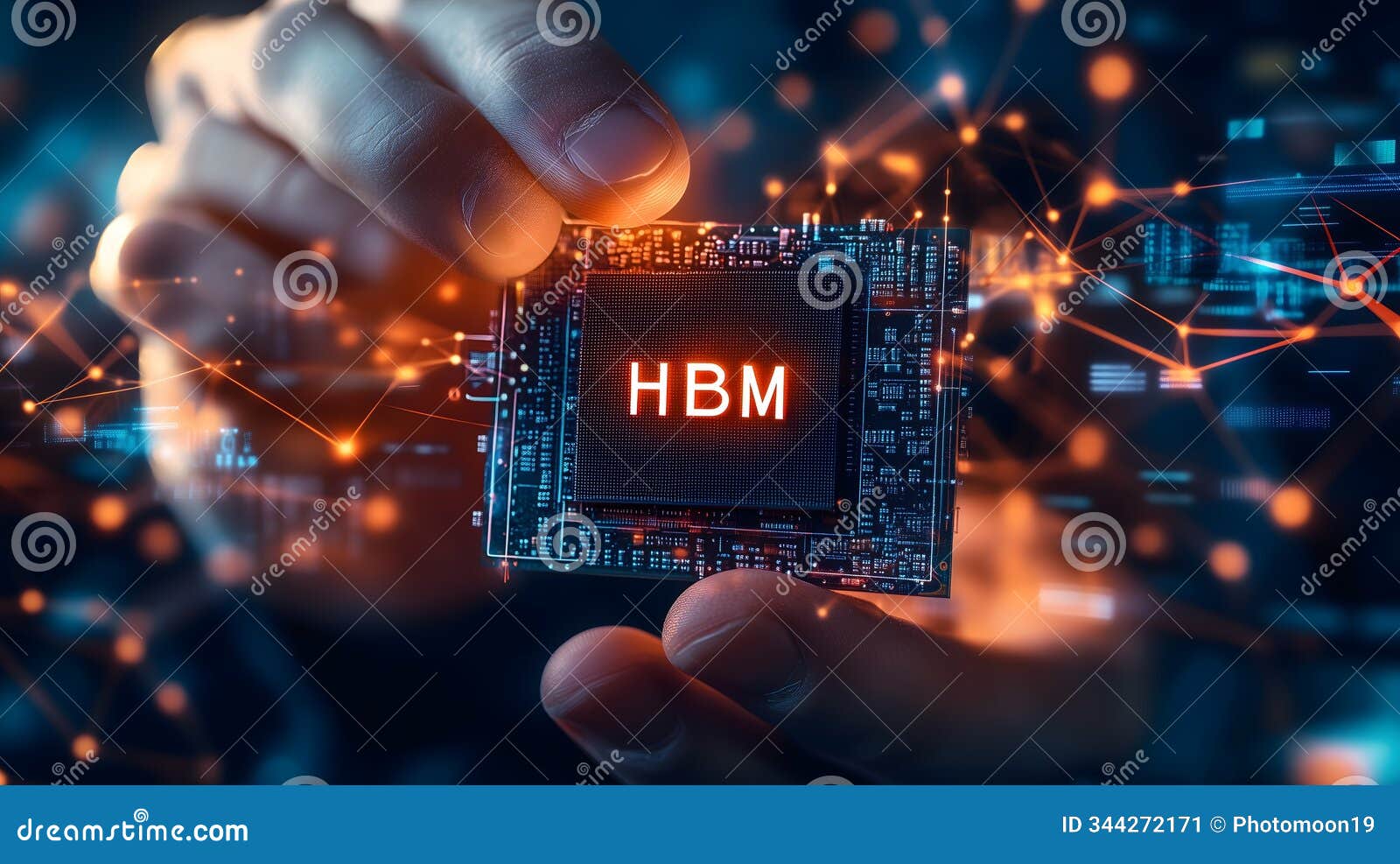 Advanced HBM Chip Technology in Scientist S Hand, Representing High ...