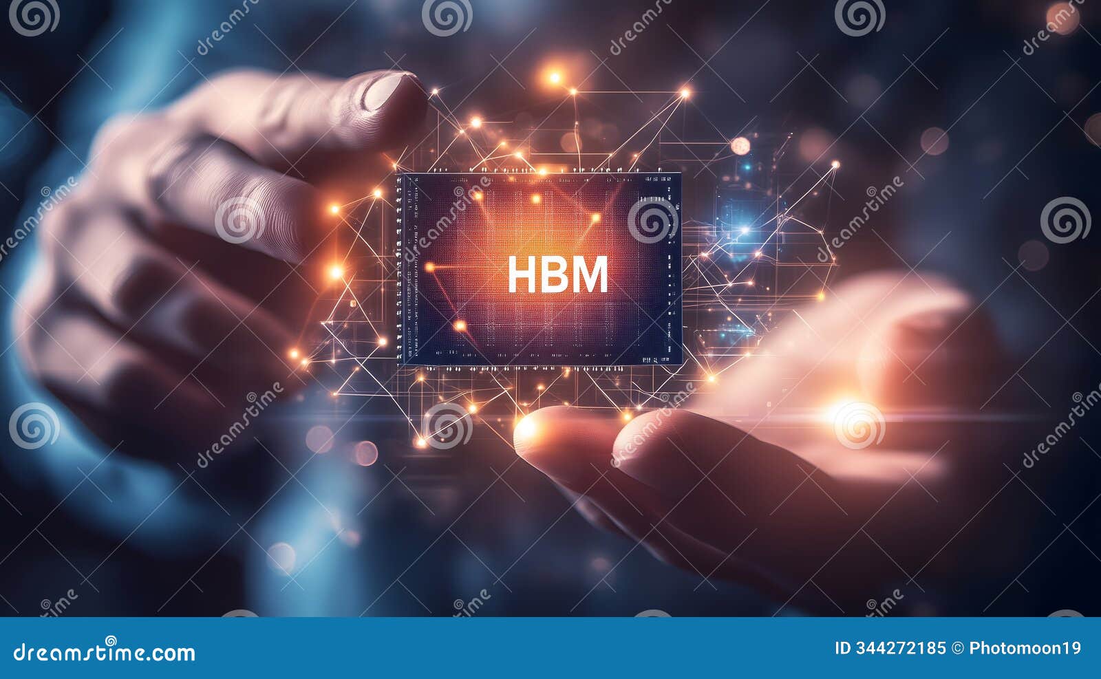 Advanced HBM Chip Technology in Scientist S Hand, Representing High ...