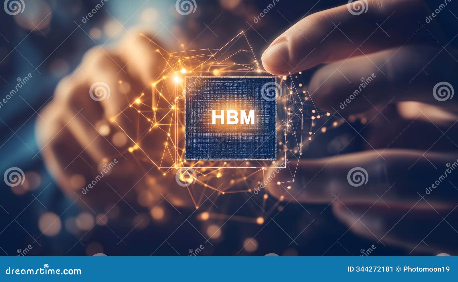 Advanced HBM Chip Technology in Scientist S Hand, Representing High ...