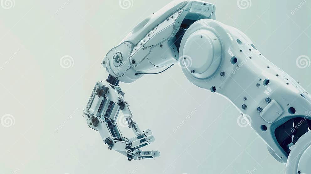 Advanced High Precision Robot Arm Performing Delicate Electronic ...