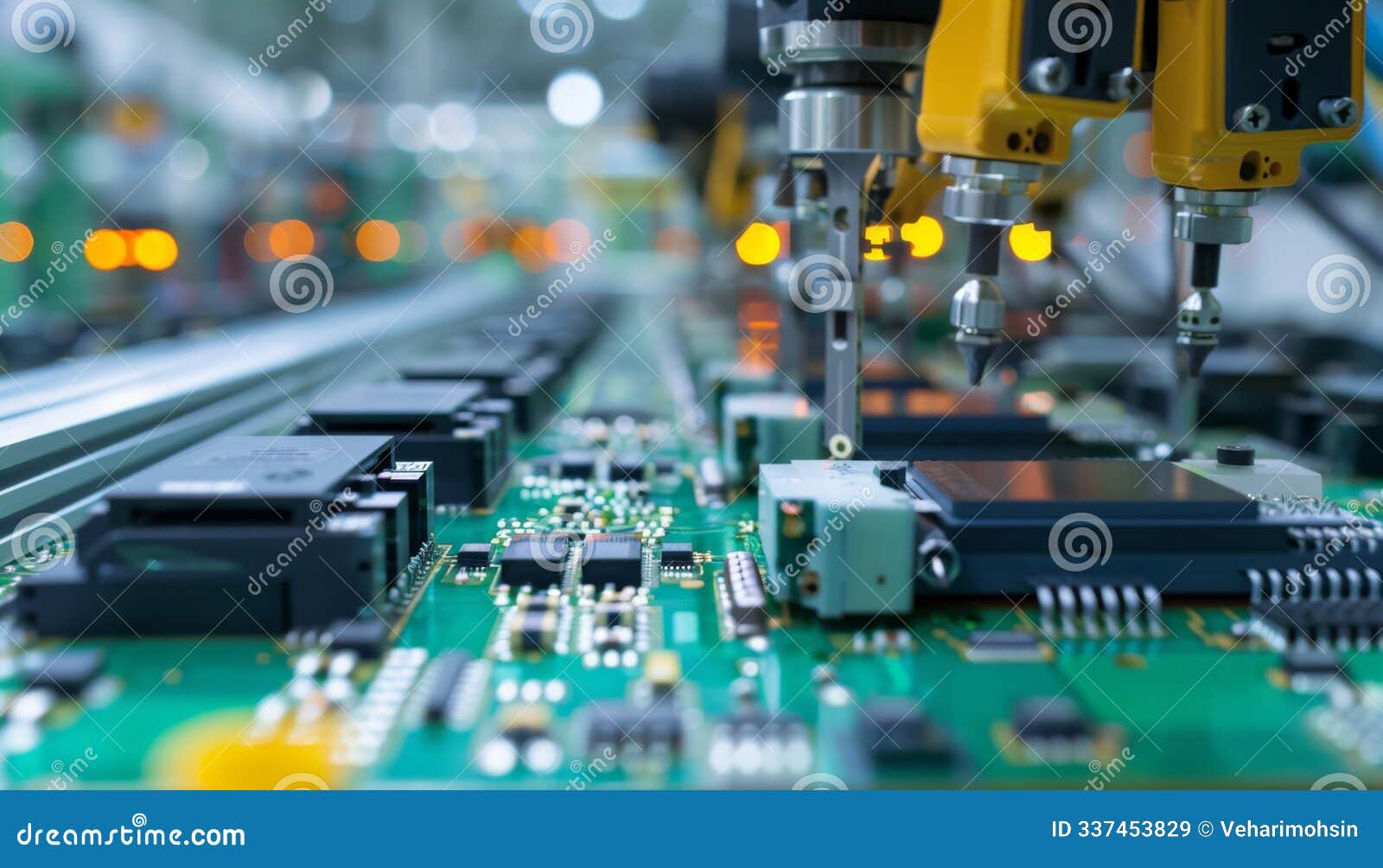 Advanced High Precision Robot Arms on Fully Automated PCB Assembly Line ...