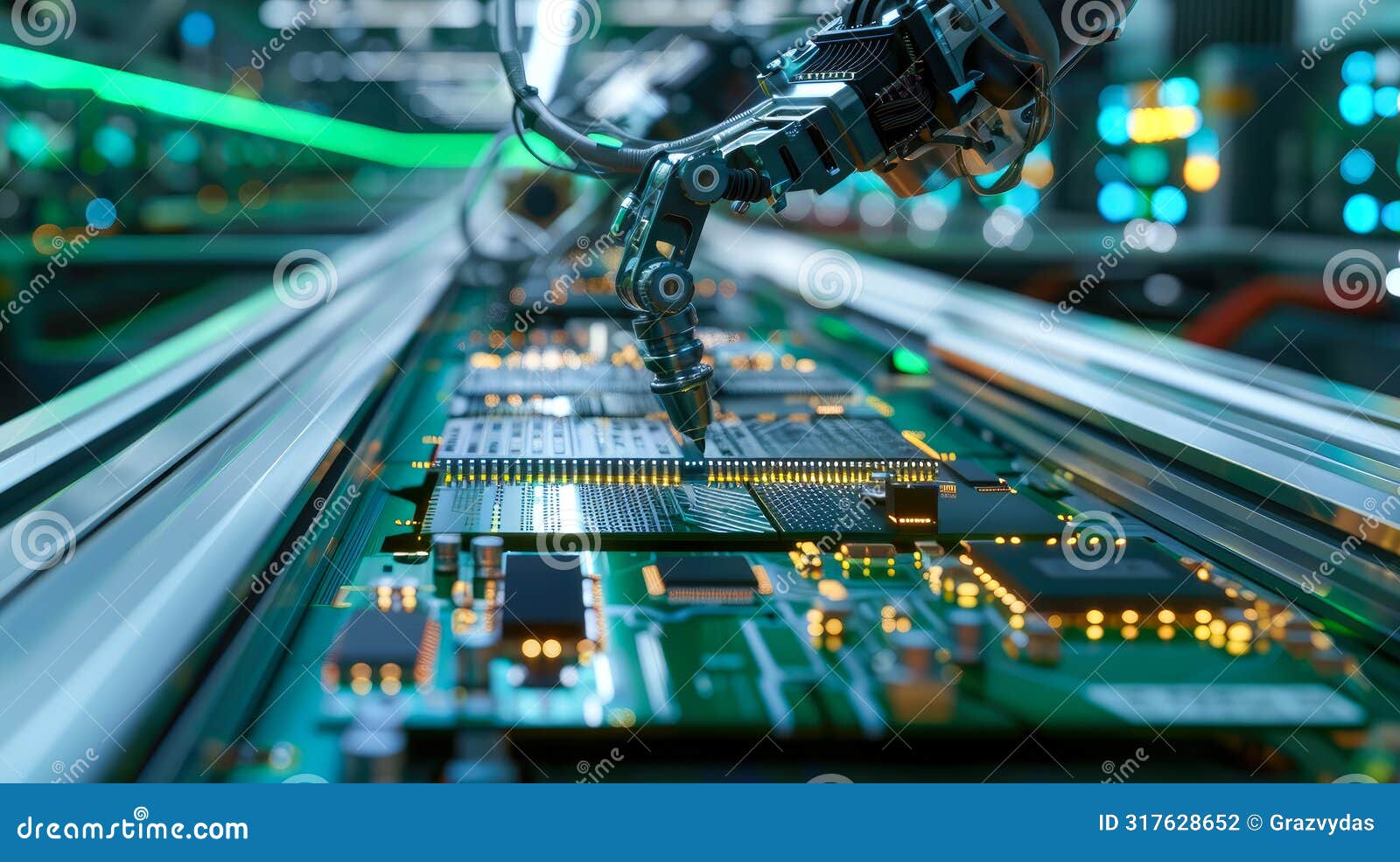 Advanced High Precision Robotic Arm on Fully Automated PCB Assembly ...