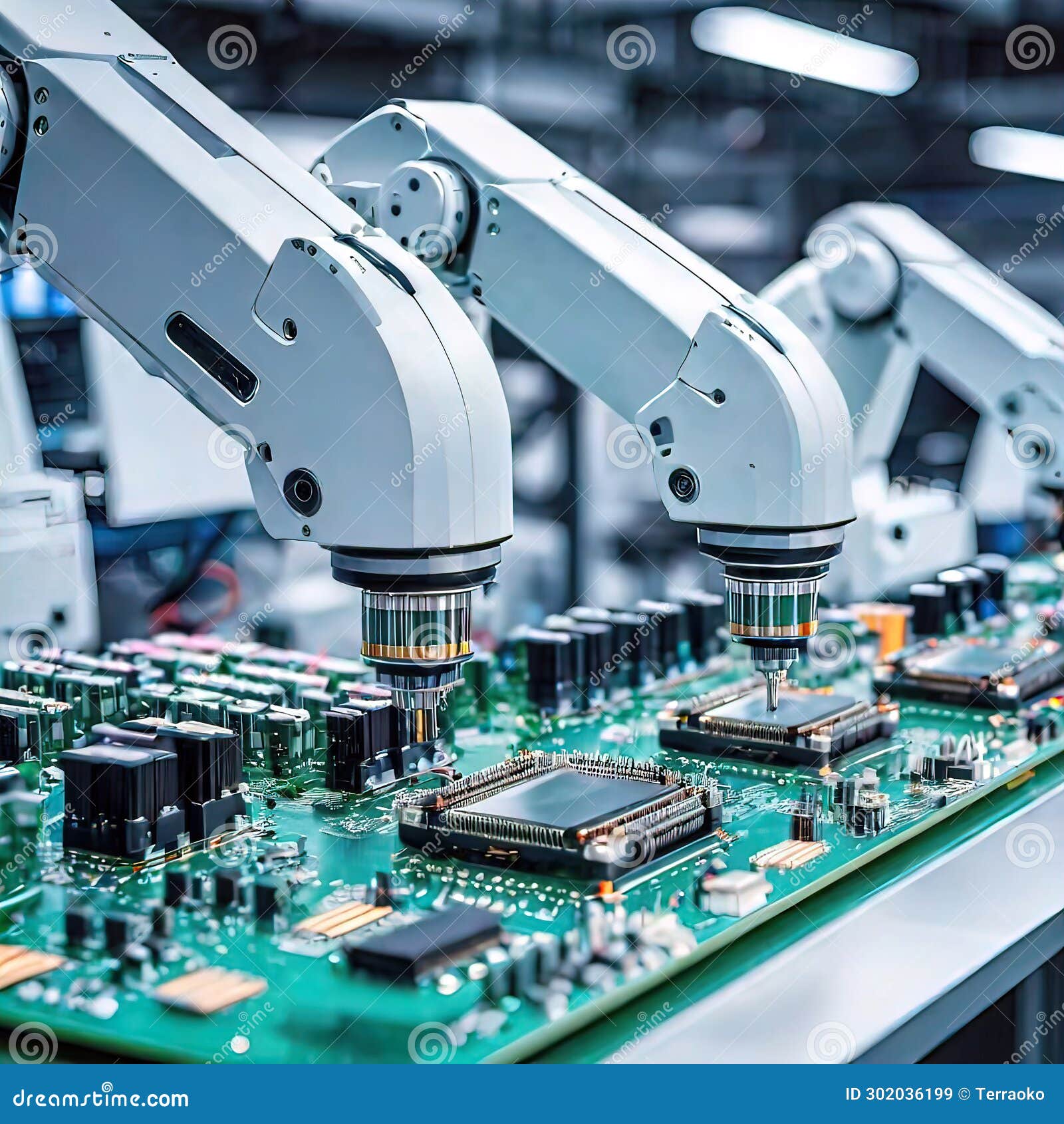 Advanced High-precision Robotic Arms on a Fully Automated Assembly Line ...