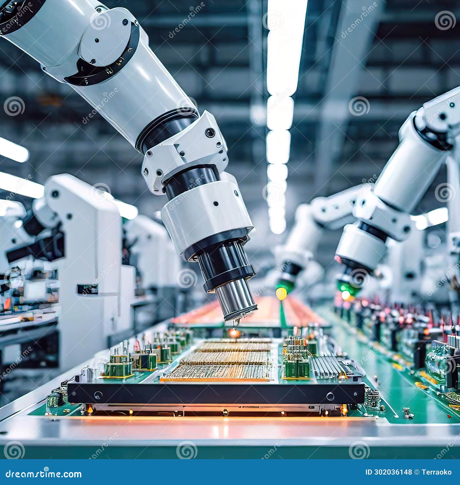 Advanced High-precision Robotic Arms on a Fully Automated Assembly Line ...