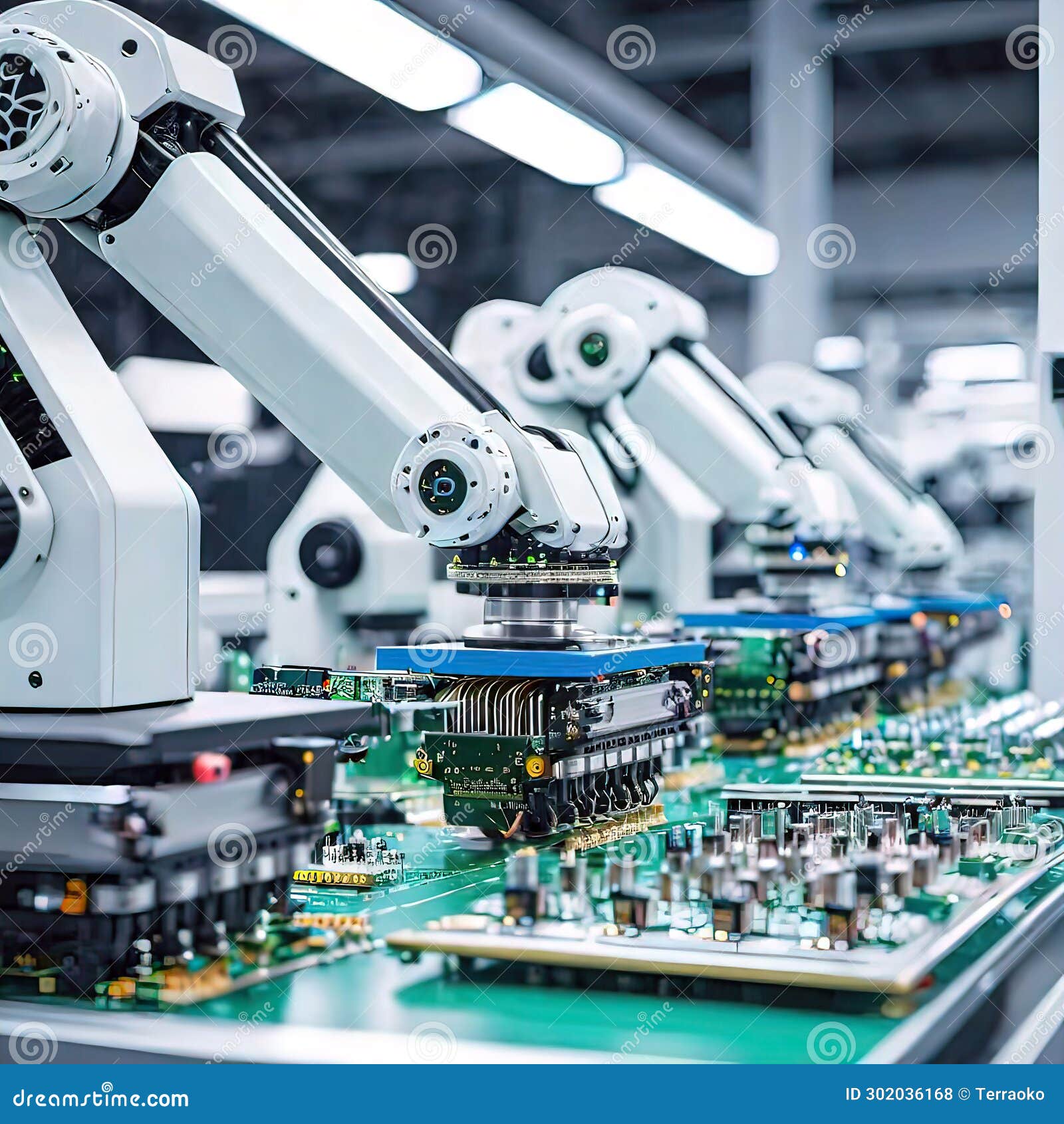 Advanced High-precision Robotic Arms on a Fully Automated Assembly Line ...