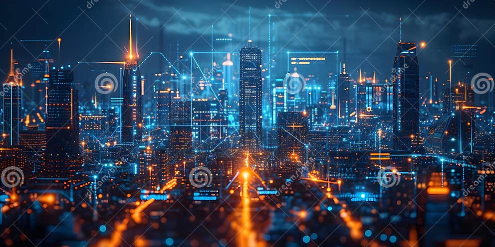 "an Advanced Holographic Data Sheet Detailing Future City Planning for ...