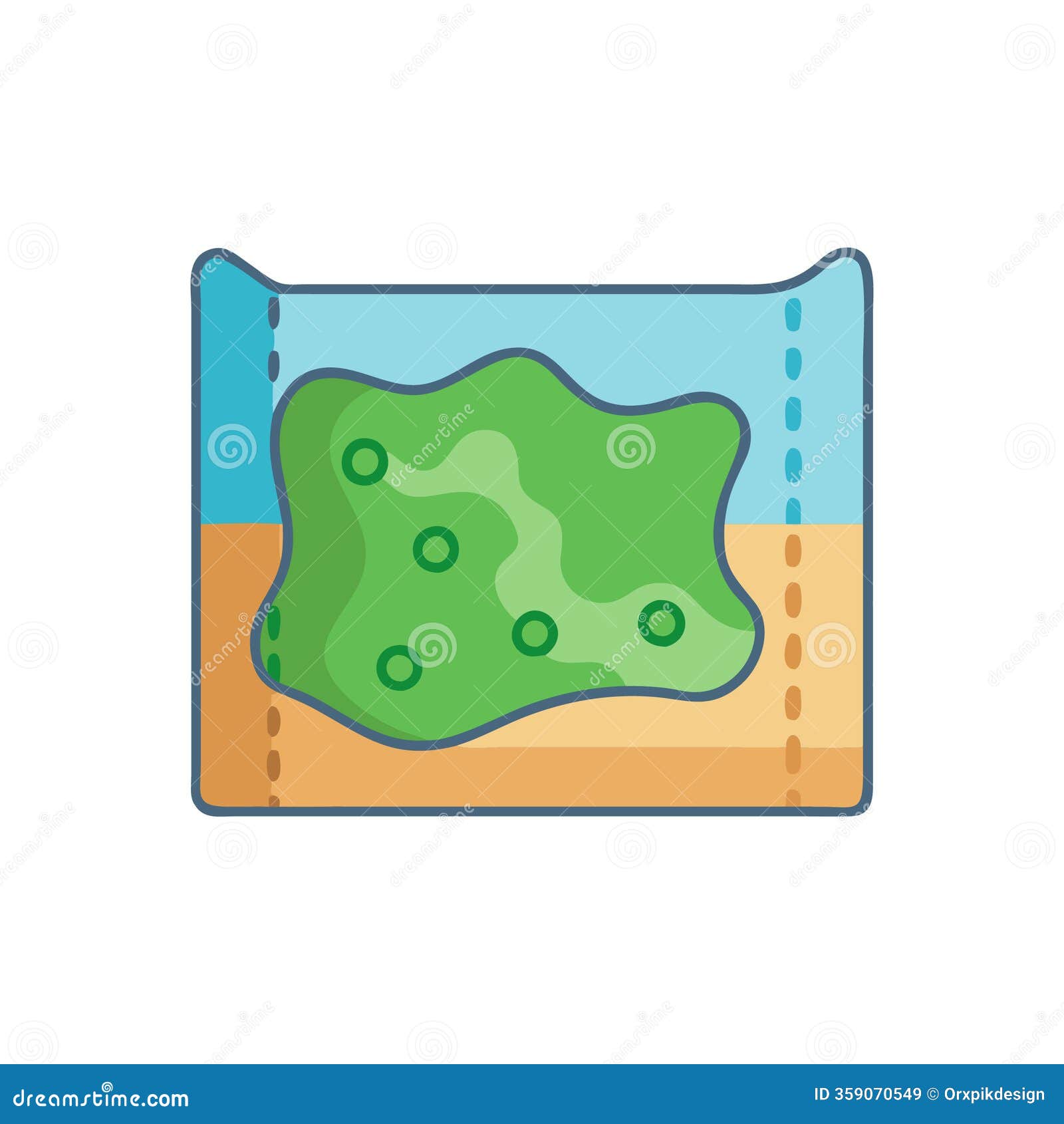 Advanced Land Plot Map Icon Design Stock Illustration - Illustration of ...