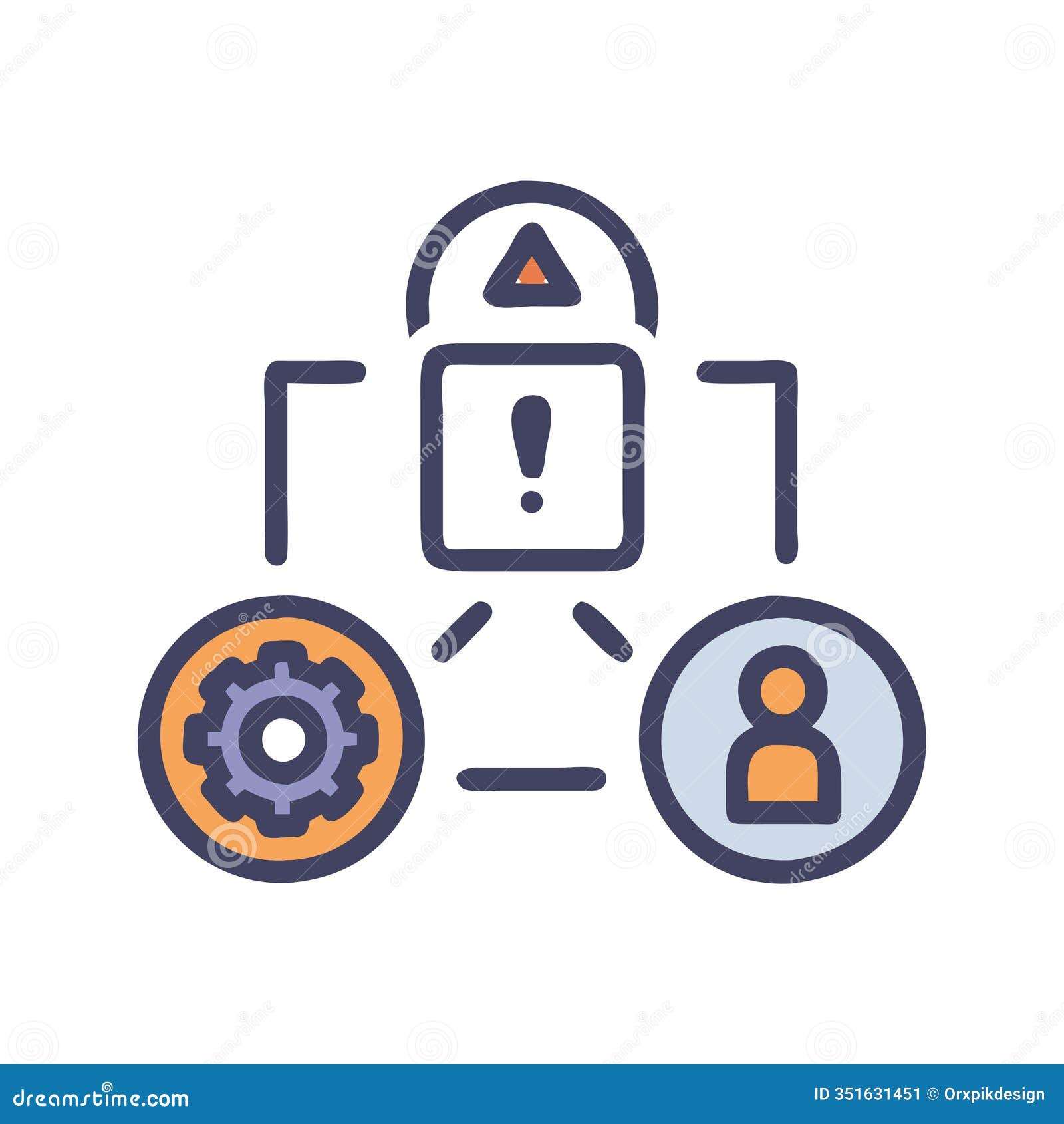 Incident Management Infographics Linear Icons Set Stock Photography ...