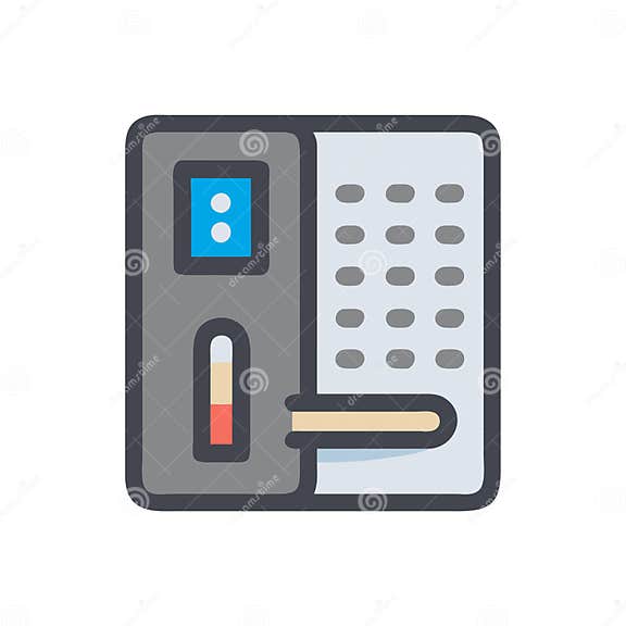 Advanced Access Control System Icon Stock Illustration - Illustration ...